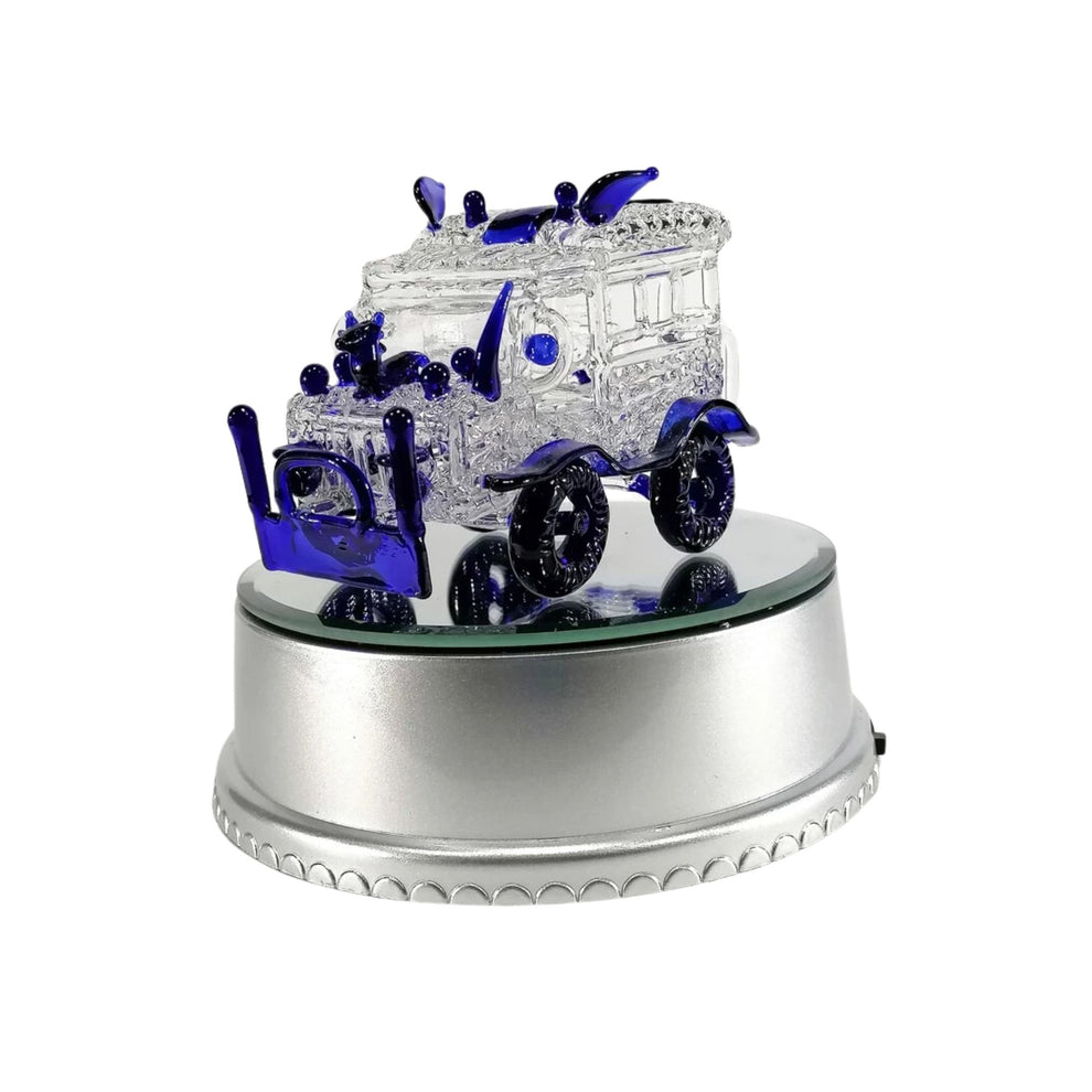 Jeepney Glass Figurine by Liman Glass • Likhaan