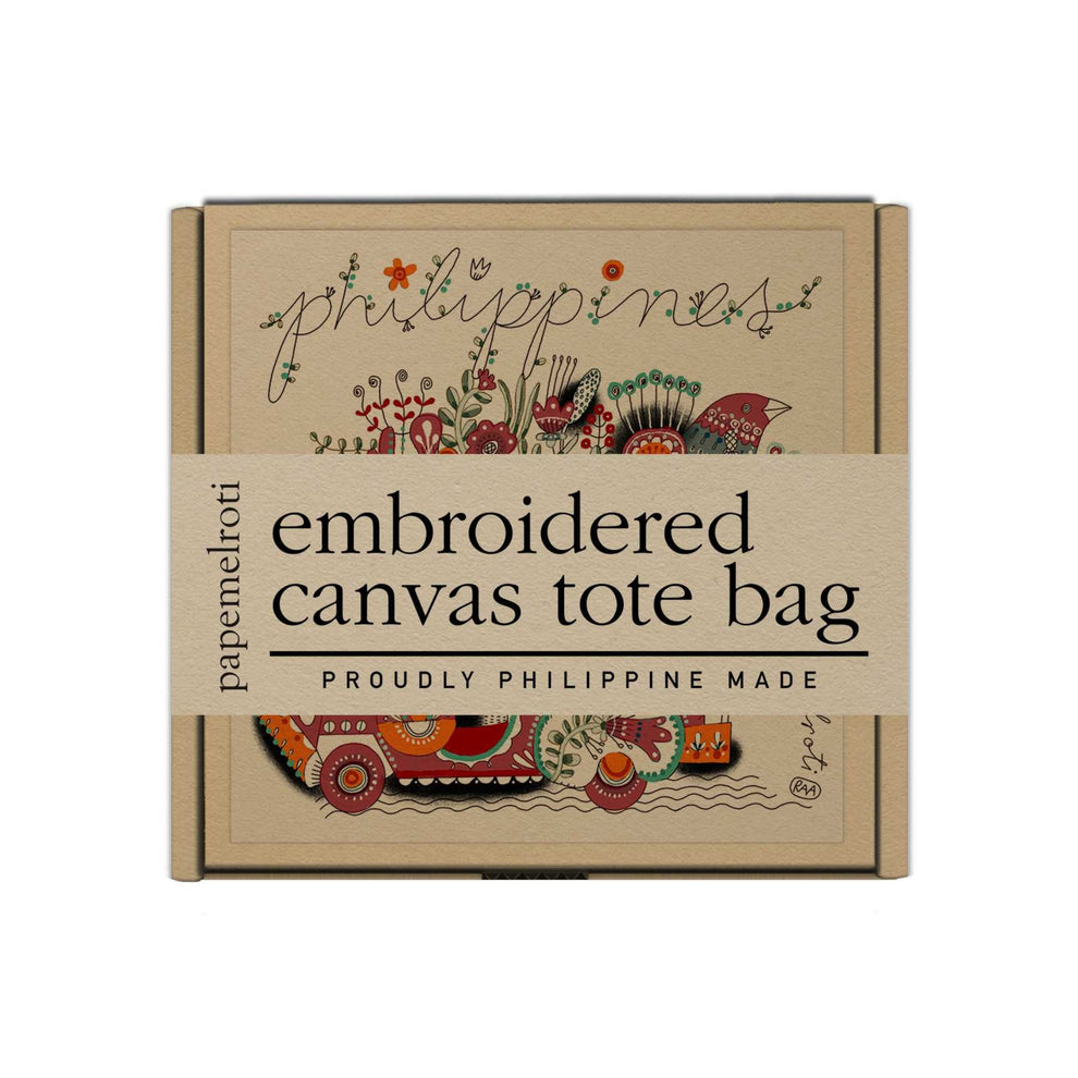 Floral Philippine Jeepney Canvas Bag by Papemelroti • Likhaan