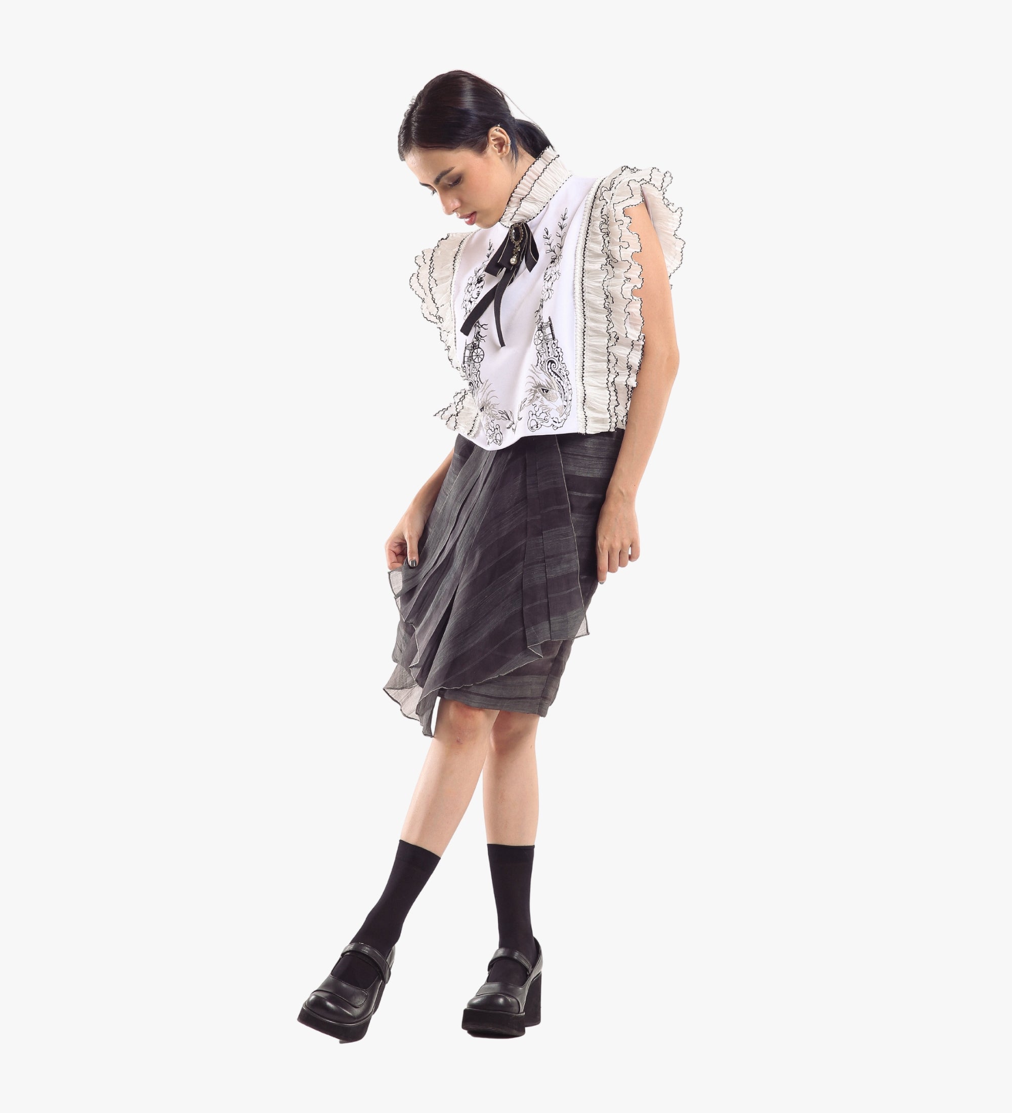 Likha Barong Crop Top by Happy Andrada • Likhaan