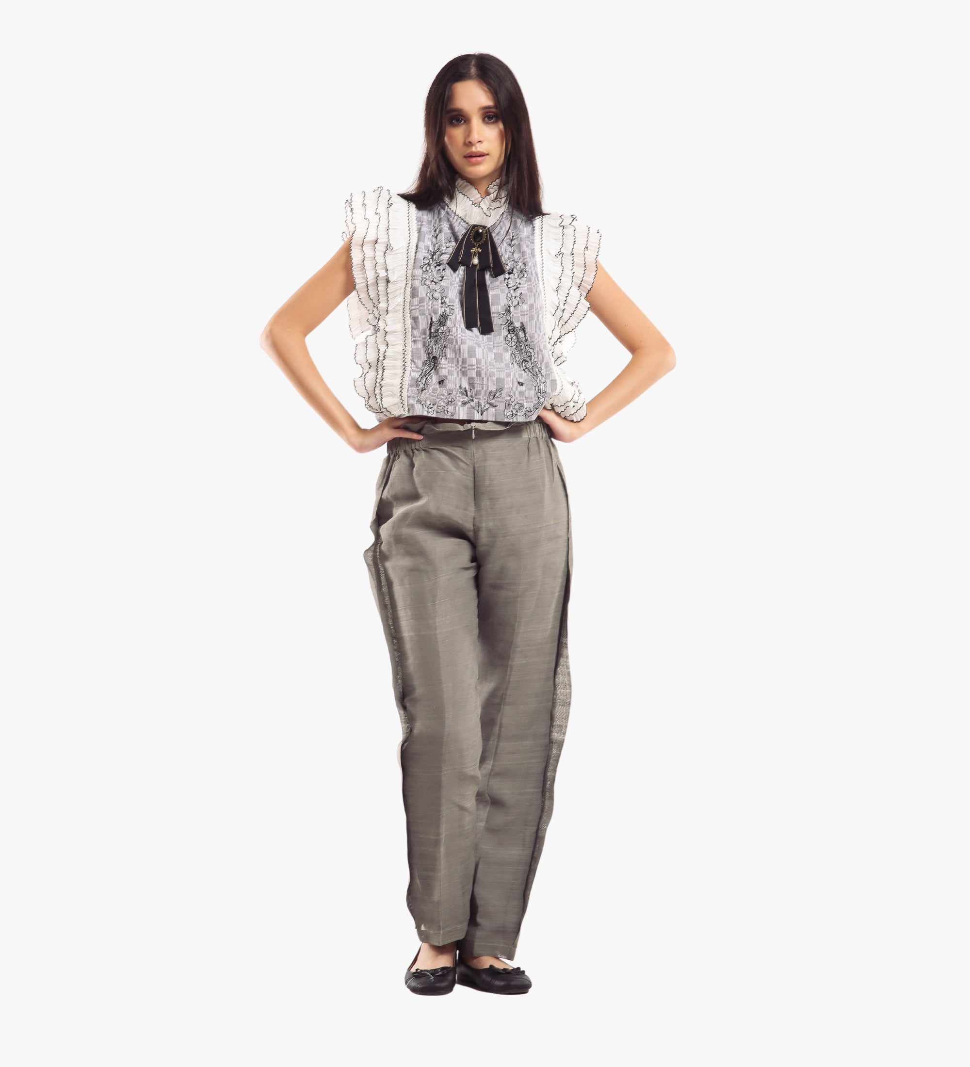 Wika Barong Crop Top by Happy Andrada • Likhaan